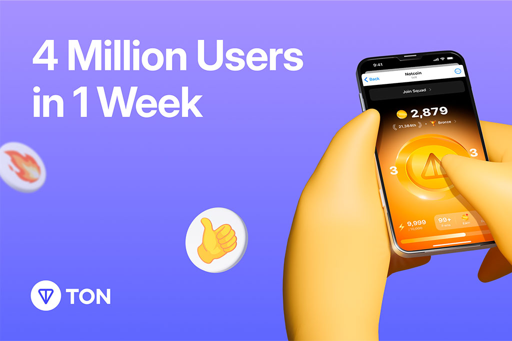 Notcoin Hits Over 4.1 Million Users in Just One Week - Crypto Daily
